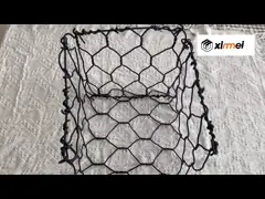 Cajas de gabión galvanizadas de revestimiento de PVC para estabilización y protección