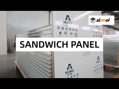customized color steel pu / pur / pir sandwich panel for coldroom clean room