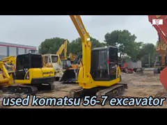 코마쓰 PC56 크롤러 발굴기 0.22m3 버킷 용량 및 5300KG 운영 무게