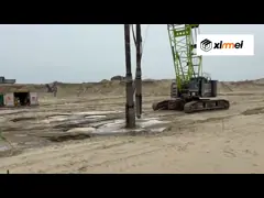 top feed vibroflot equipment compaction soil improvement project