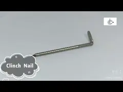 2.0 x 50mm head annular groove spiral shank nails 316 l polished surface