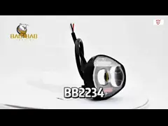 2 bead metal white yellow dual color mini driving led light cg125 modified