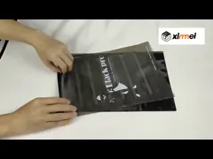 black pvc zip lock poly bags custom printed for packaging hoodie