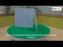 factory price 2mm opal polycarbonate solid sheet strong impact resistant and suitable for both comme