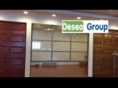 Sécurité extérieure automatique électrique à roulement étanche à l'eau de classe 3 Porte de garage transparente Porte de garage sectionnelle en verre