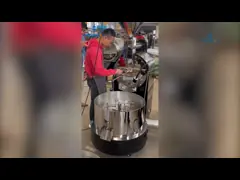 Stainless Steel 15kg Coffee Roaster Commercial Drum Coffee Roaster