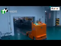 Elevação de garfo dianteiro AGV Veículo guiado automatizado Carga 1000KG Alteza de elevação 1500mm