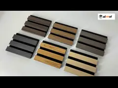 office easy cleaning acoustic wood panel wall with veneer surface