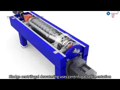 custom horizontal sludge dewatering decanter centrifuge machine deslimer