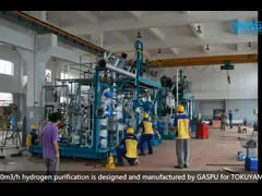 Purificación del hidrógeno por deslizamiento totalmente automático 10-3000Nm3/h CS SS