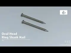 oval head annular ring shank nails