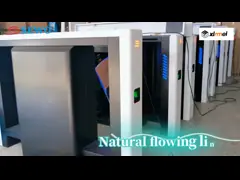 automatic retractable flap barrier access control turnstile for office bank entrance