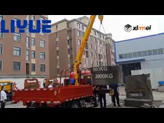 small hydraulic 3 ton truck mounted crane for construction lifting