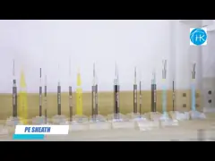 armored outdoor fiber optical cable double pe sheath gyfta53