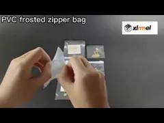 custom logo clear pvc zipper bag for jewelry cosmetic earring necklace packaging