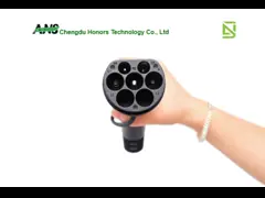50hz 7kw type 2 to type 2 ev charging cable with 5m coiled cable