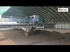 wheel type compost turner organic fertilizer fermentation compost machine with simple operation