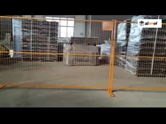 Прочная металлическая рама Канада Временные защитные ограждения Противоржавеющее PVC покрытие