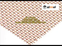 Protezione decorativa 0.1mm-4mm Maglia di filo di rame a maglia Faraday Cage Wire Mesh