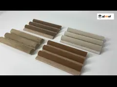 efficiently improve acoustics and aesthetics with suede fabric and felt acoustic wood slat wall pane