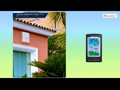 plan your day  automatic weather forecast digital house thermometer clock and temperature hygrometer