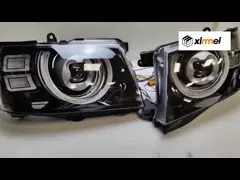 abs plastic led car head lights front lamp for nissan patrol y61 2014