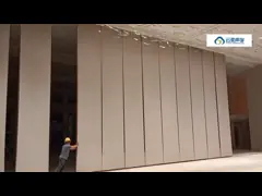 Wooden Sliding Removable Wall Partitions Noise Proof For Banquet Hall
