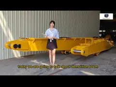 25-70 ton excavator demolition long boom for high rise demolition
