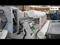 automatic maxi toilet paper roll big tussue roll production line for small business