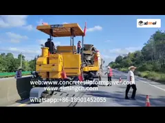 smc-5500 slip form concrete machine 3m paving width 2 front swing arms