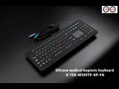 터치 패드로 튼튼한 실리콘 산업 키보드, 세척 가능한 실리콘 의료 키보드