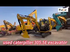 좋은 상태 일본 오리지널 미니 사용 된 Caterpillar Cat 305.5 수압 크롤러 발굴기