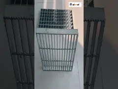 Galvanized Welded Catwalk Steel Walkway Grating For Steel Plant 40*5mm