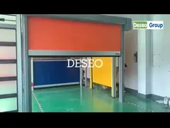 Structure en acier lourd à grande vitesse en PVC enroulé à haute vitesse Fermeture rapide Porte 304 en acier inoxydable Isolation de haute durabilité