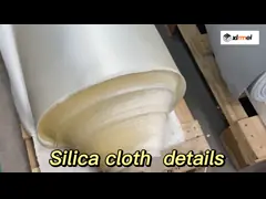 silver heat reflective aluminum fiberglass cloth for flexible hose fabricating purpose