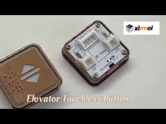 rose gold square flat charater braille dc24v touchless button for elevator lift cop lop