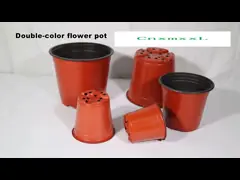 HDPE,  Blue plum blossom pot