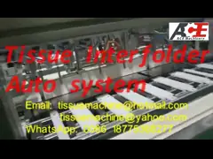 full automatic interfold napkin machine with auto transfer to packaging machine