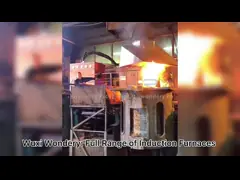 200kg cast iron aluminum melting induction medium frequency induction melting furnace
