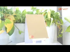 O produto é fabricado a partir de folhas de acrílico de alta cor e de tamanho individual para decoração.