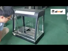 gx-2-2 small electric glass door commercial food warmer holding cabinet