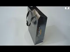 custom small black paper bags online jewellery packaging with gold foil logo