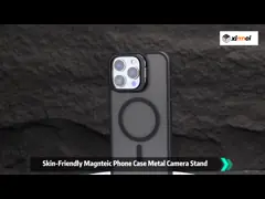 military grade magnetic phone case with metal camera stand