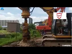 max drilling depth 10m / 12m hydraulic rotary piling rig