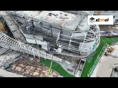 Struttura d'acciaio dell'OEM, costruzioni prefabbricate della capriata del metallo del tubo e stadio di sport