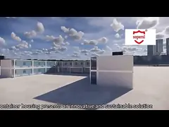 rainproof detachable prefab container house construction for working