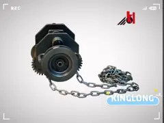 2 ton 3m hand chain operated geared girder trolley