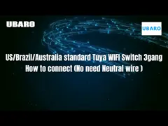 Tuya Smart Home 4Gnag Interruptor de Luz de Controle de Voz com App WIFI Temporizador Remoto e Compartilhamento Sem Neutro