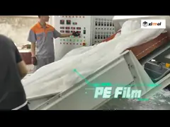 rsl series double stages plastic pelletizing machine for washing recycled soft pe pp material