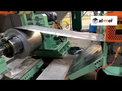 Light Gauge Rotary Shear Fly Cut To Length Line Machine 3 X 1600